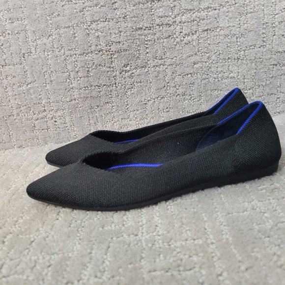 Rothy's | Shoes | Rothys The Point Womens Size Us 65 Black Solid ...